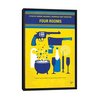 iCanvas "Four Rooms Minimal Movie Poster" by Chungkong Framed - Bed Bath & Beyond - 37086817